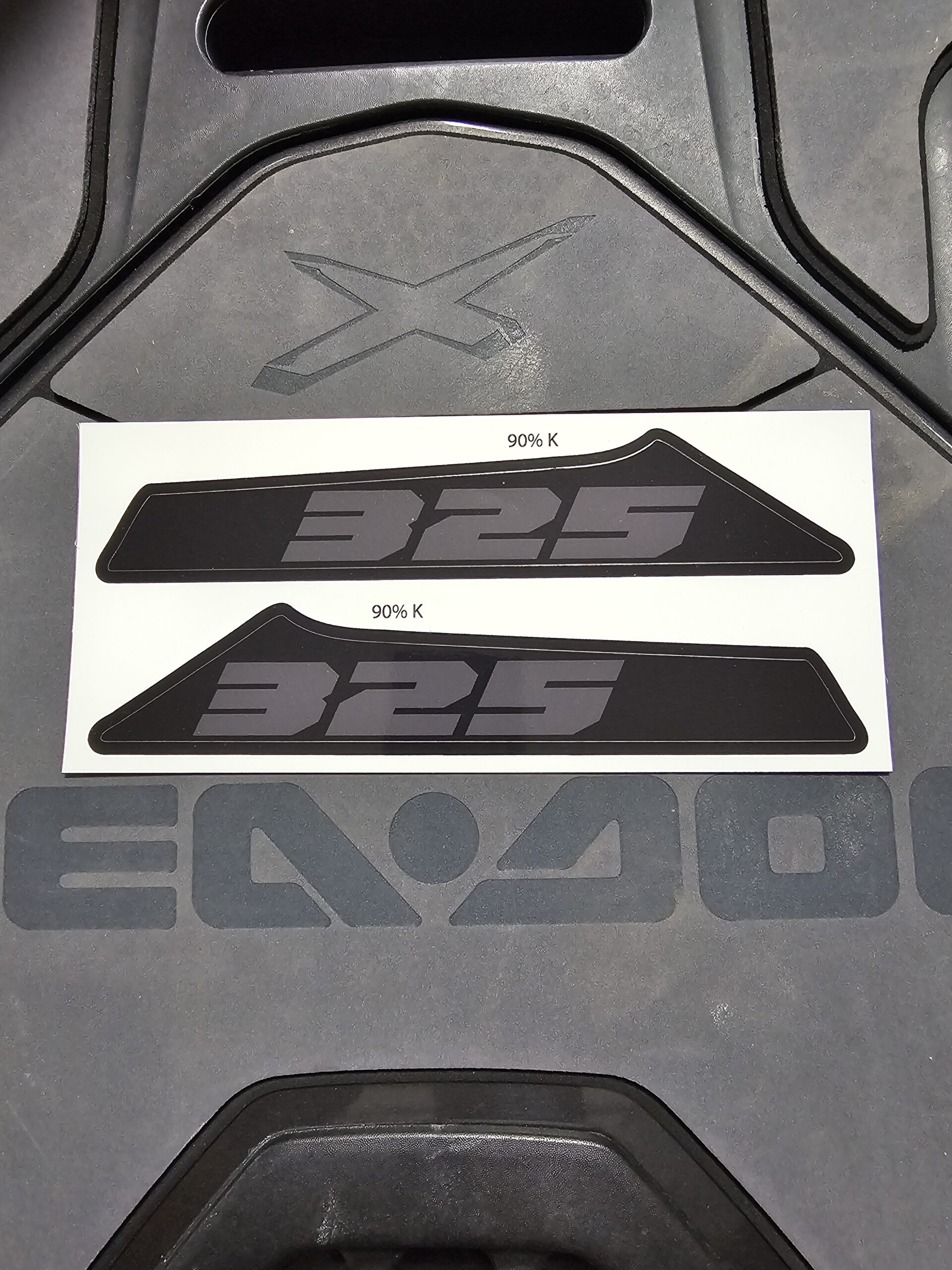 325 Dark Grey Stickers for RXT X - EDGYMODS